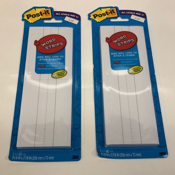 Post-it | Office | Two New Postit Word Strips | Poshmark